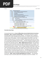 SAP Transaction Event Keys Explained | PDF | Debits And Credits ...