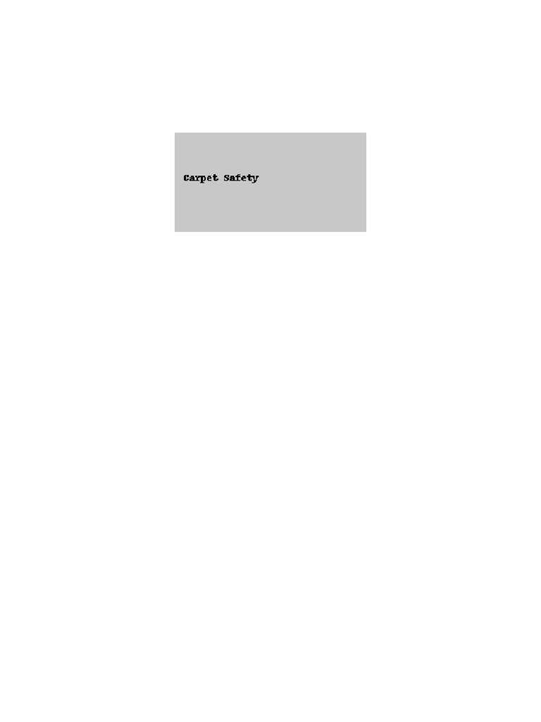 Carpet Rippling Safety Flyer | PDF