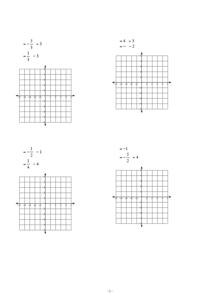 Systems of Equations Graphing (Print) | PDF | Mathematics | Algebra