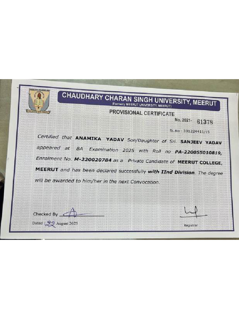 Bachelor Certificate Compressed | PDF