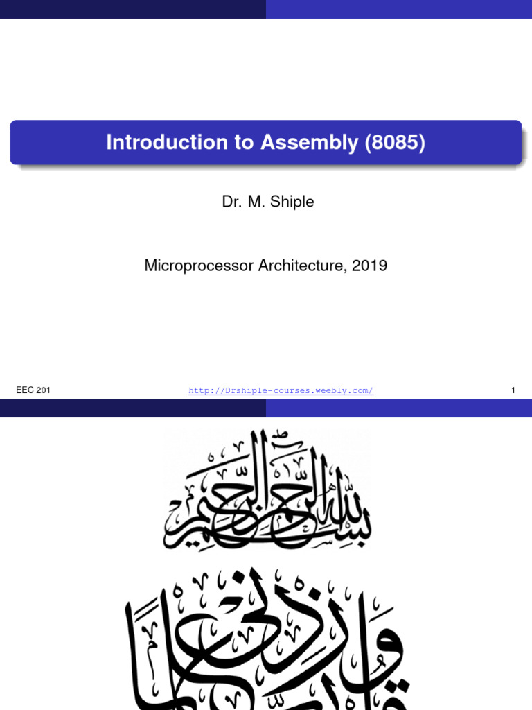 03-8085 Assembly Language | PDF | Assembly Language | Digital Electronics