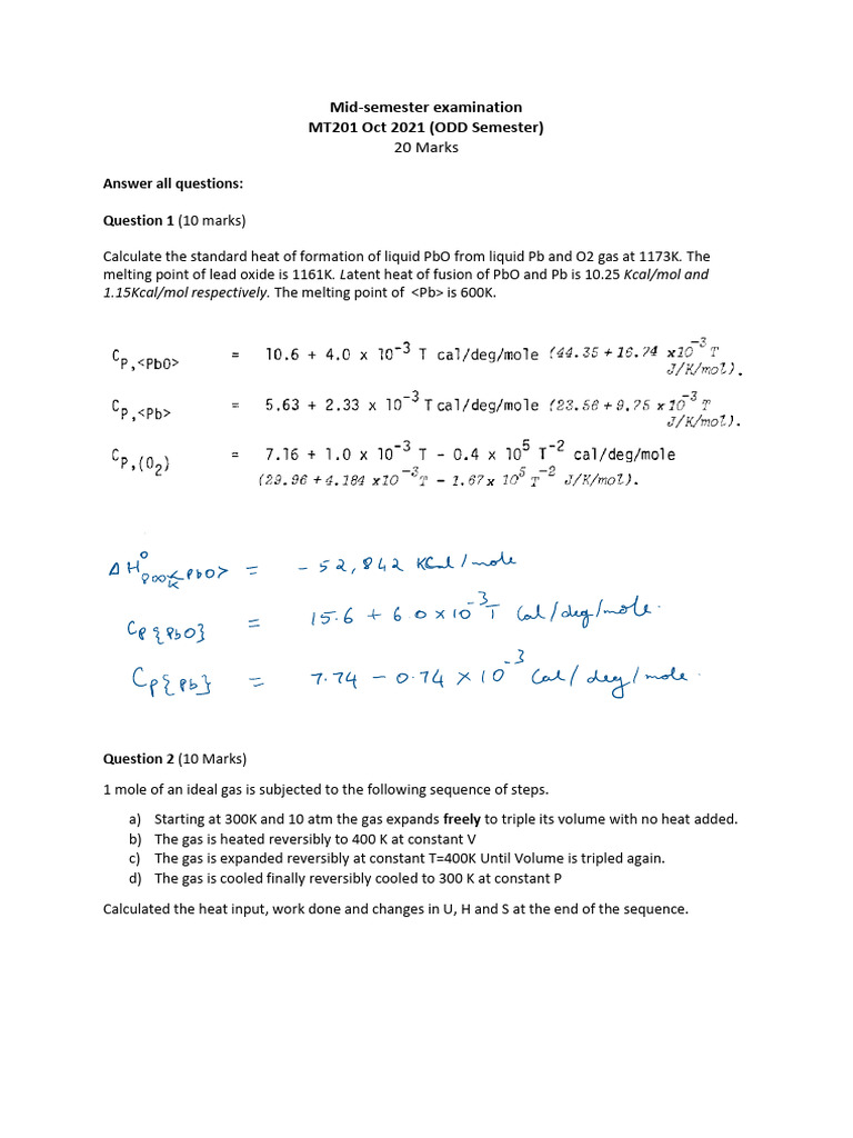 Midsem MT201 2021 | PDF