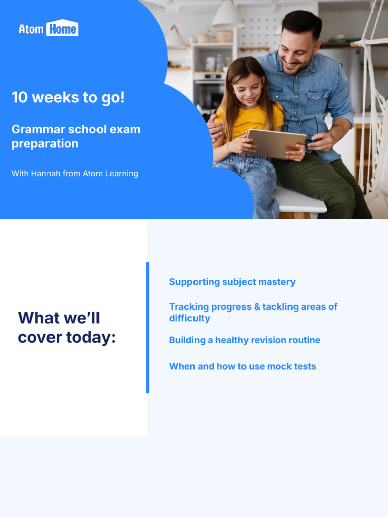 Grammar School Exam Preparation - How To Maximise The Final 10 Weeks ...