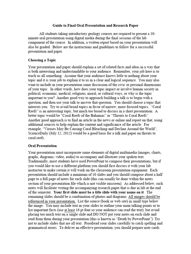 Geol 001 Final Presentation Paper Instr | PDF | Planetary Science | Mars
