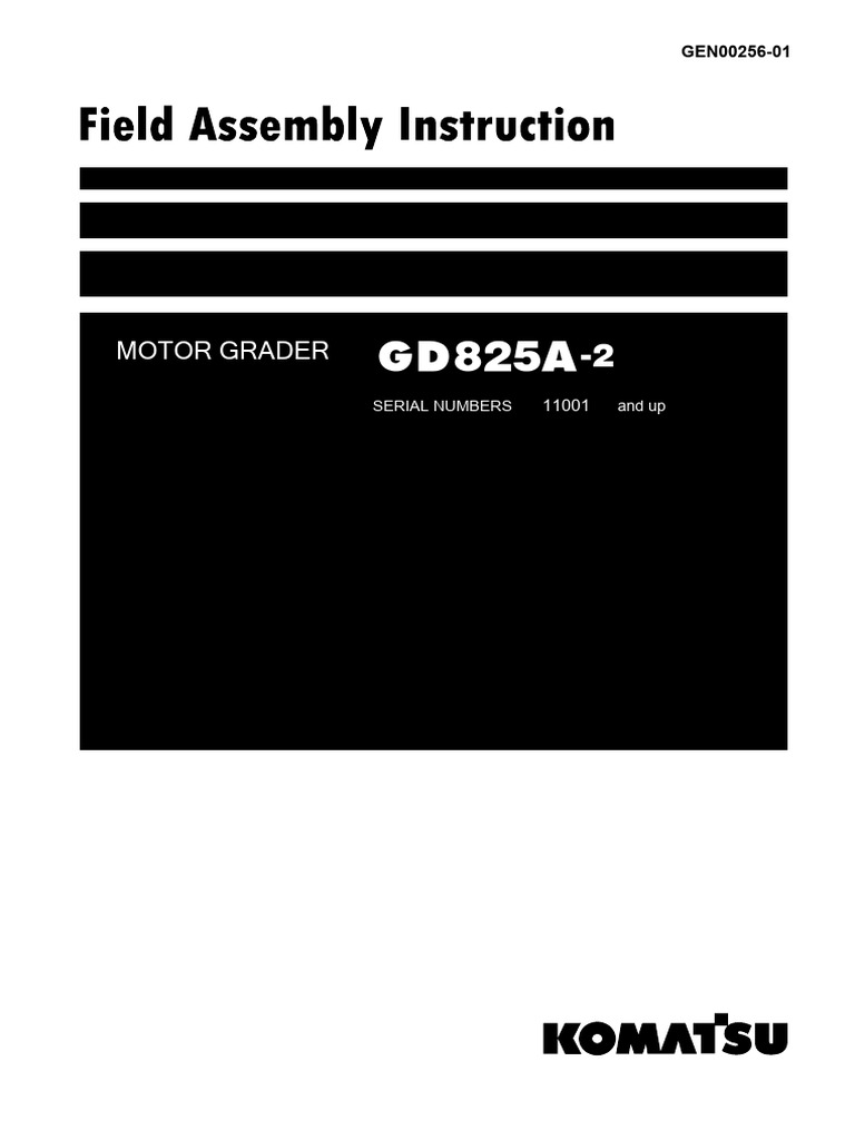 Motor Grader ROPS and Cab Installation Guide | PDF