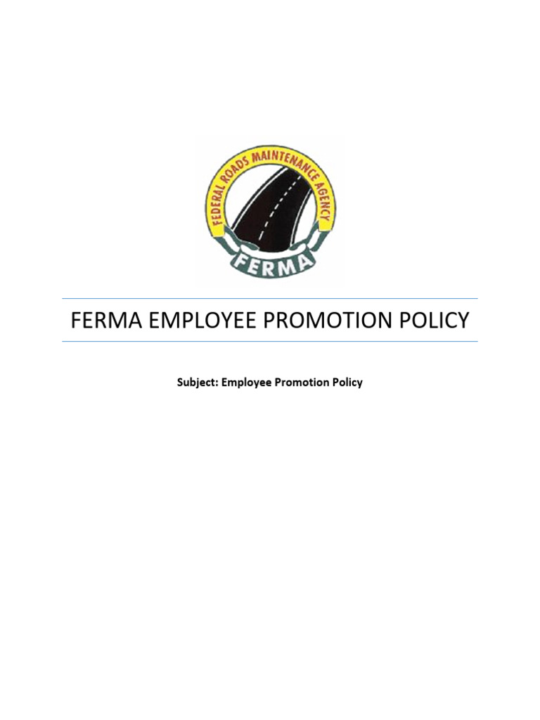 Ferma Employee Promotion Policy | PDF | Performance Appraisal | Justice