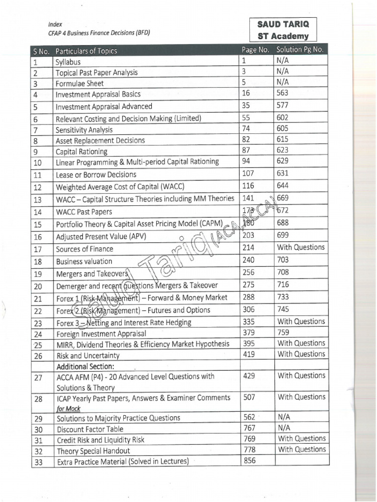 BFD Book Sir Saud Tariq ST Academy | PDF