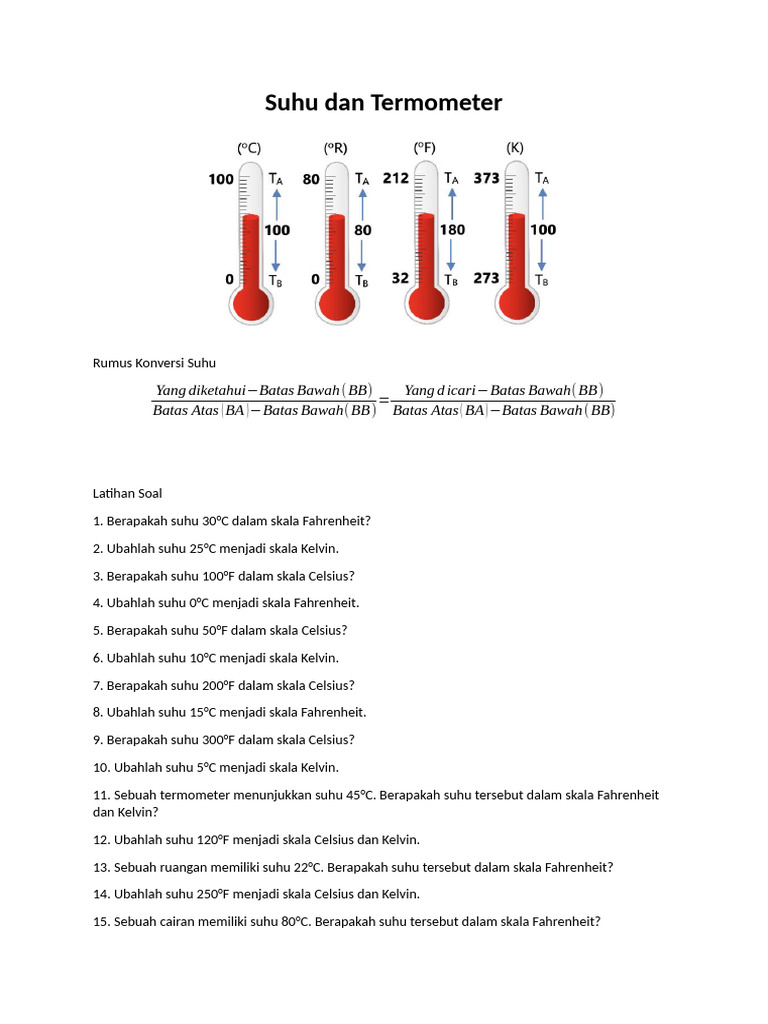 Suhu Dan Termometer | PDF