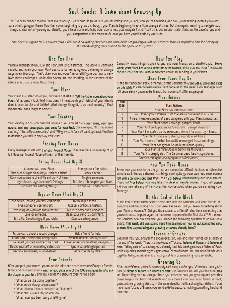 Soul Seeds V1.0 | PDF