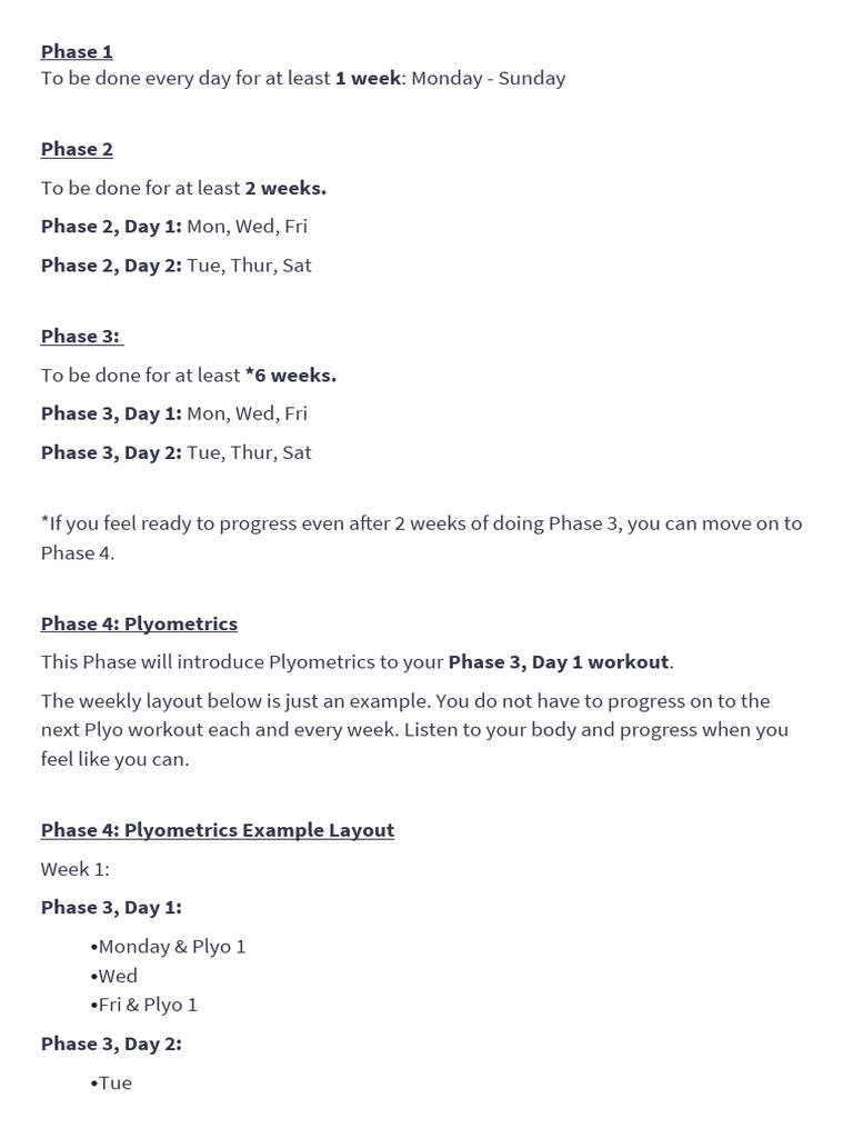 Example Program Layout | PDF