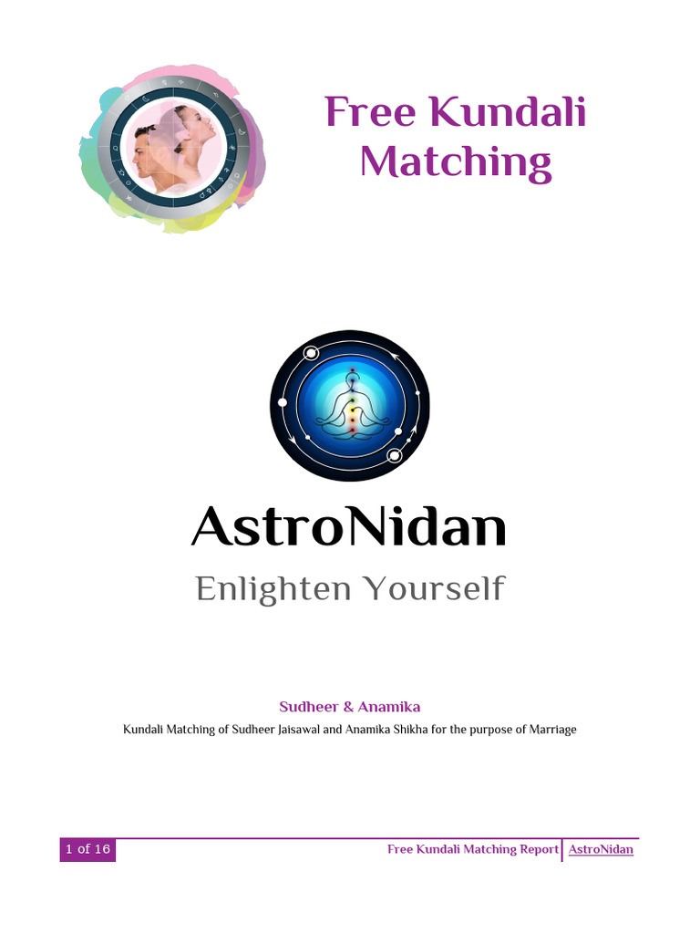 Free Kundali Matching Sample Report | PDF | Planets In Astrology | Zodiac