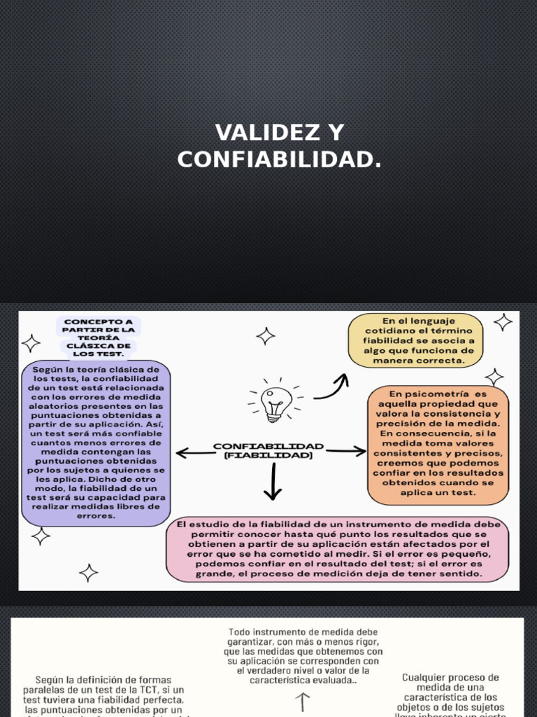 Validez y confiabilidad en psicometría | PDF