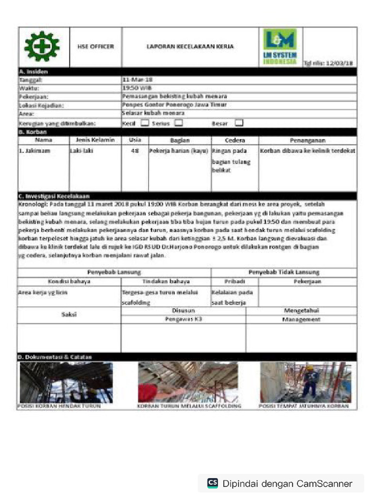 Accident Report2 | PDF