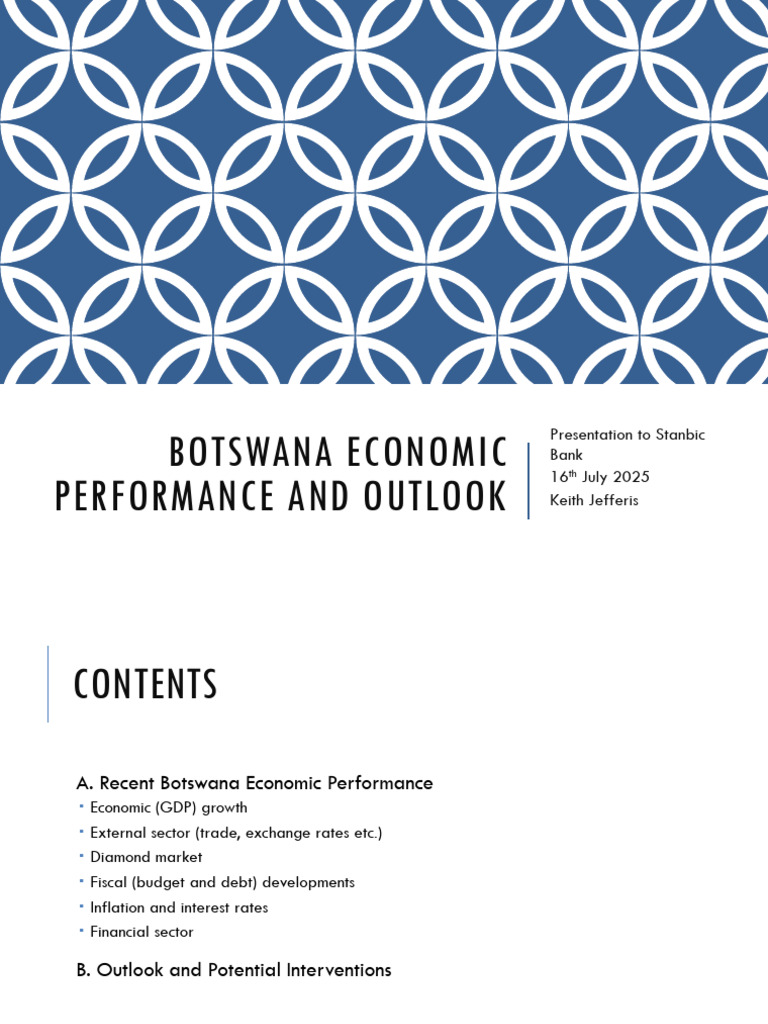 E-Consult Botswana Economic Overview 2025-07 | PDF | Government Budget ...