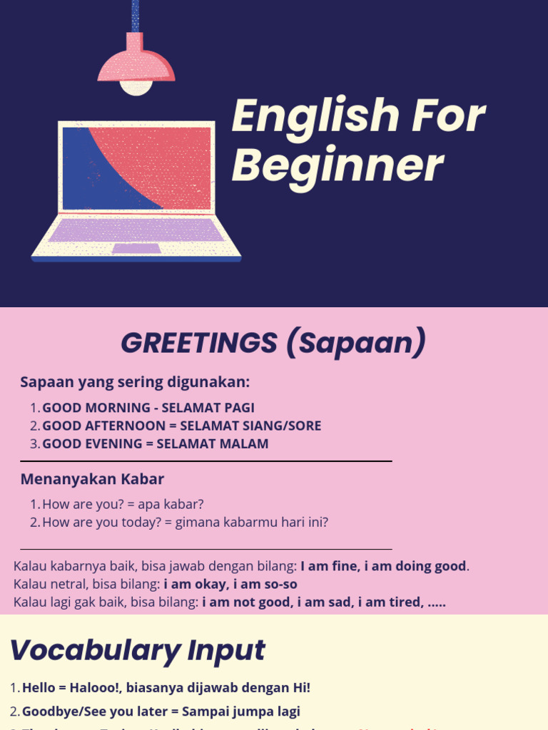 English For Beginner | PDF