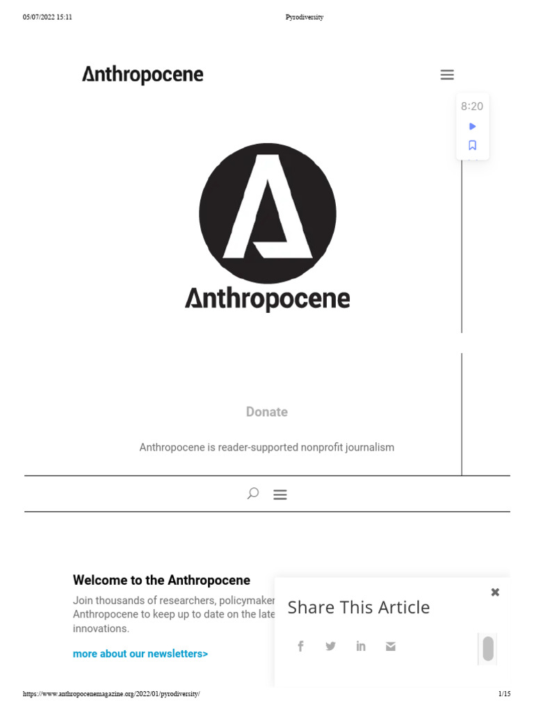 Embracing Pyrodiversity for Ecology | PDF | Fires | Wildfire