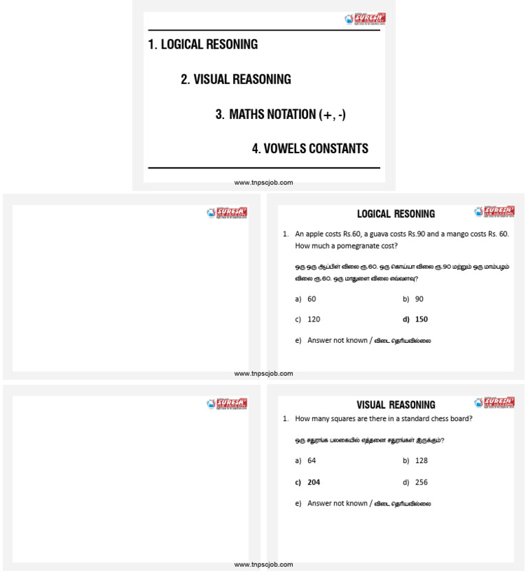 Logical, Visual, and Math Reasoning Questions | PDF | Chess