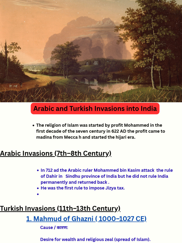 Arabic and Turkish Invasions Into India - 20250820 - 124049 - 0000 | PDF