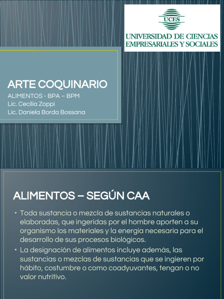 Clase 2 - BPA y BPM | PDF | Alimentos | Contaminación