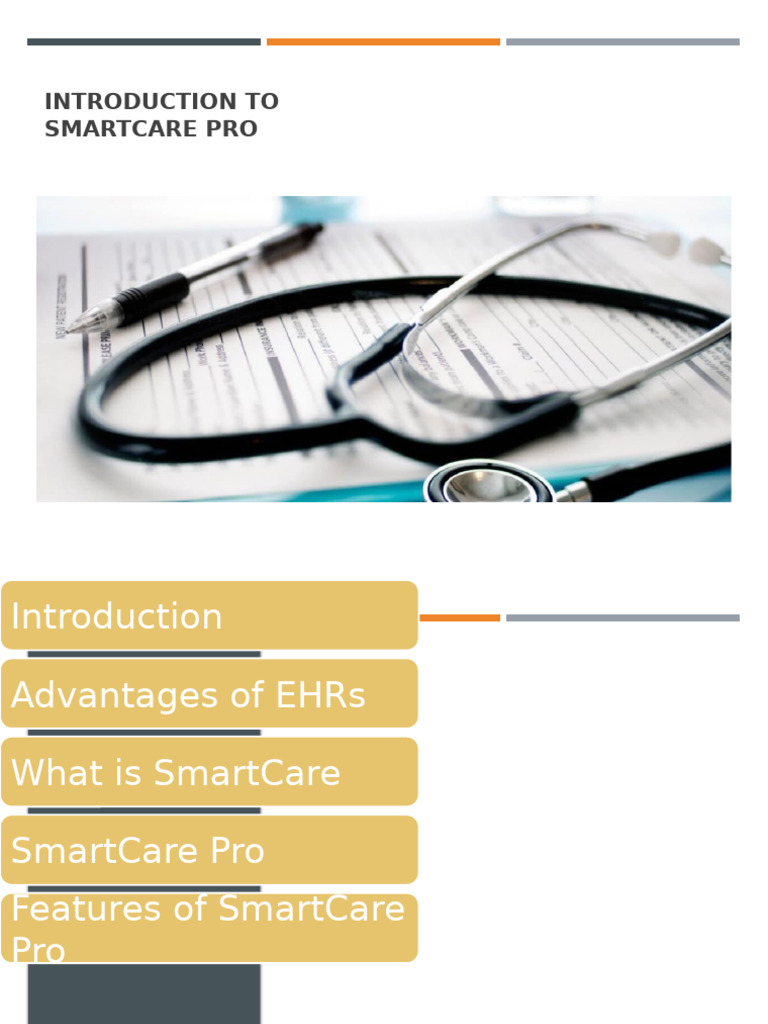 1 - Introduction To SmartCare Pro | PDF | Electronic Health Record | Medical Diagnosis