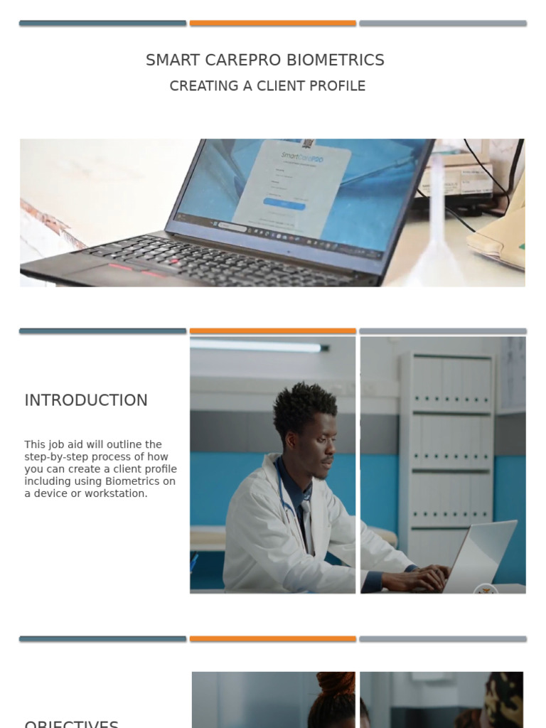Creating Client Profiles in Smart CarePro | PDF | Biometrics | Fingerprint