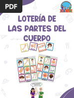 Lotería Partes Del Cuerpo | PDF | Mano | Clavo (anatomía)