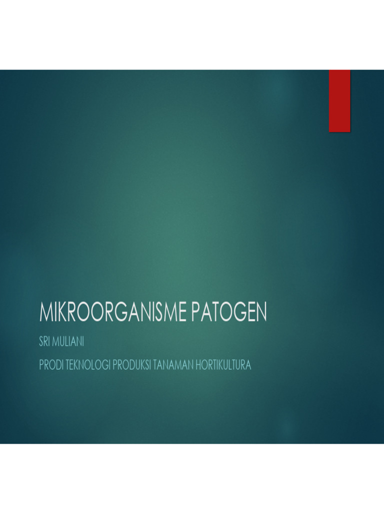 Mikroorganisme Patogen dan Antagonis Tanaman | PDF