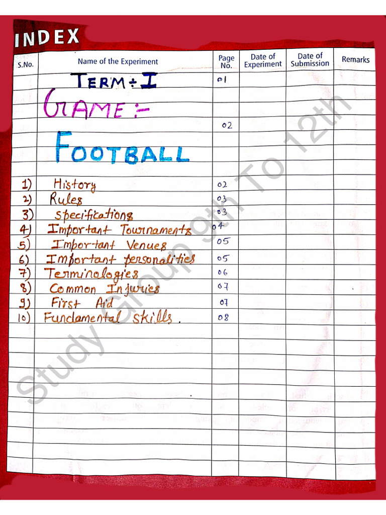 Practical Class 11 Physical Education | PDF