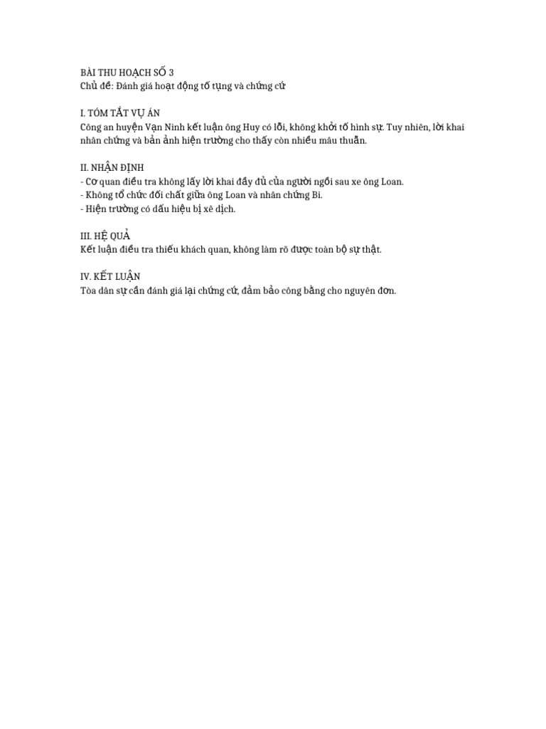 Bai Thu Hoach 3 | PDF