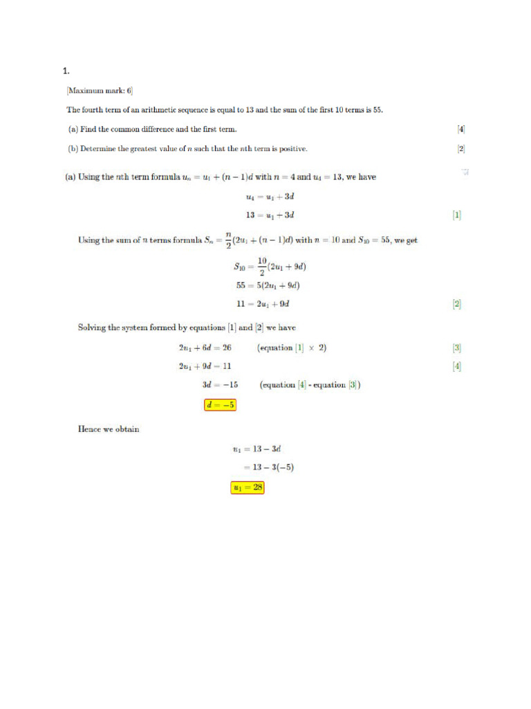 series and sequences practice (1) | PDF