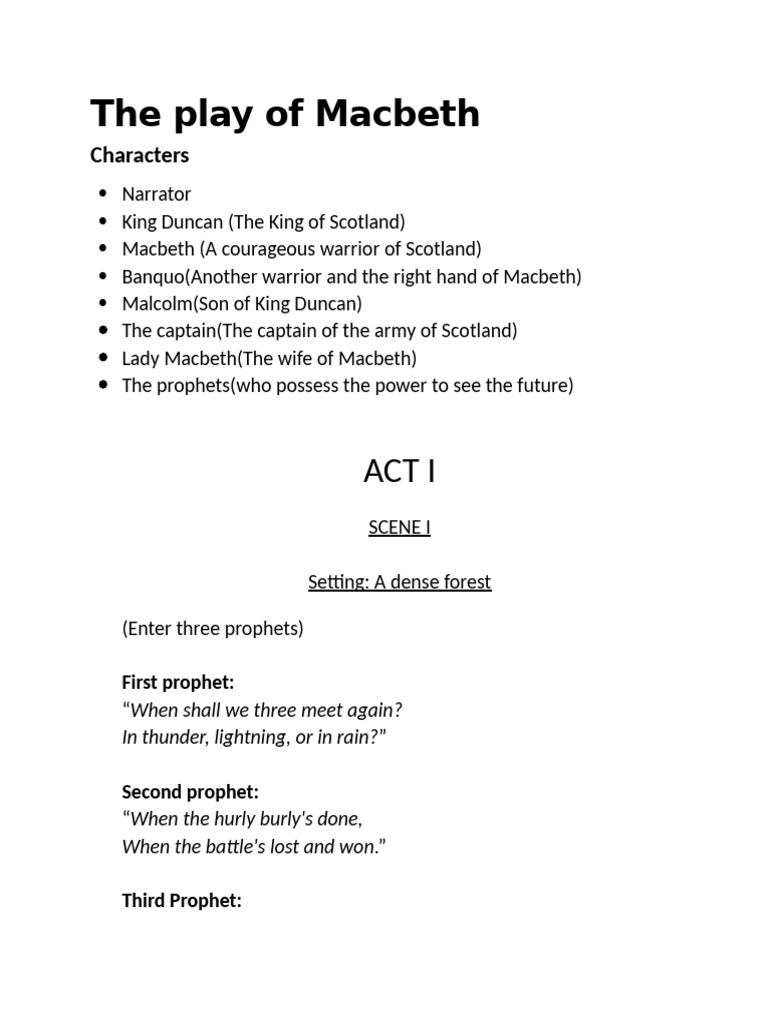 Macbeth: A Tragic Tale of Greed | PDF | Macbeth | Shakespearean Tragedies