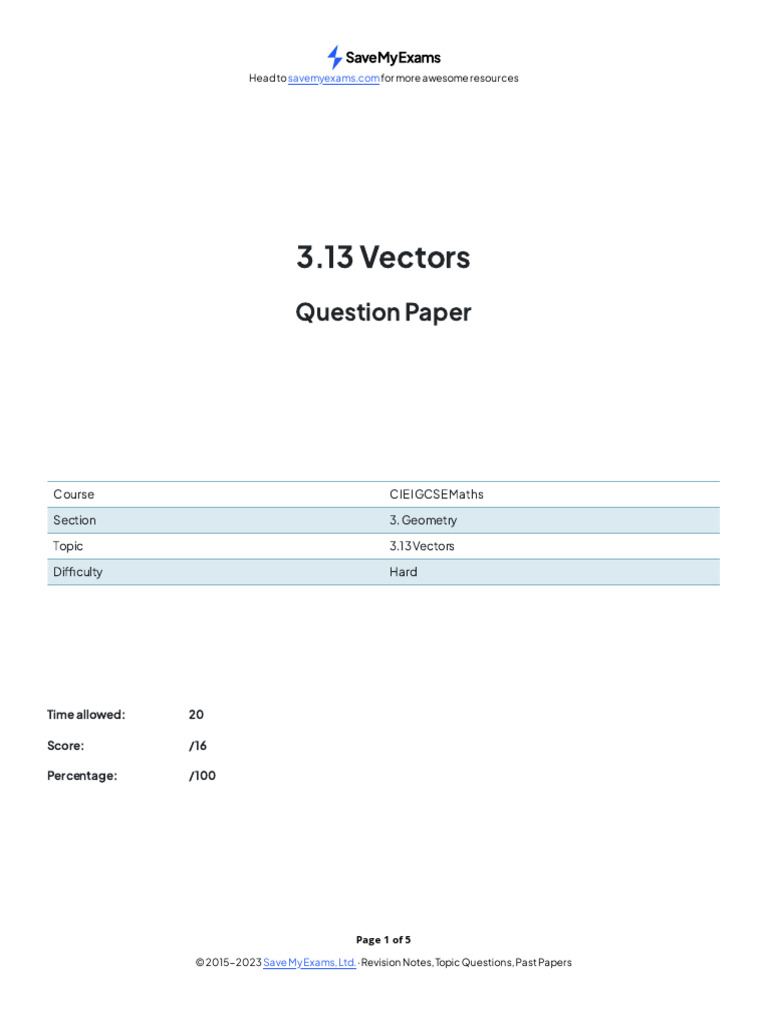 Hard Vector Geometry Questions | PDF | Geometry | Mathematics