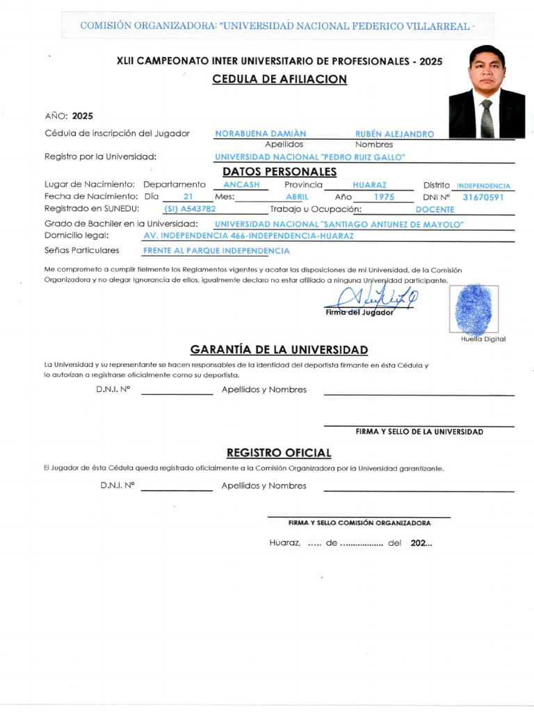 Cédula Rubèn | PDF