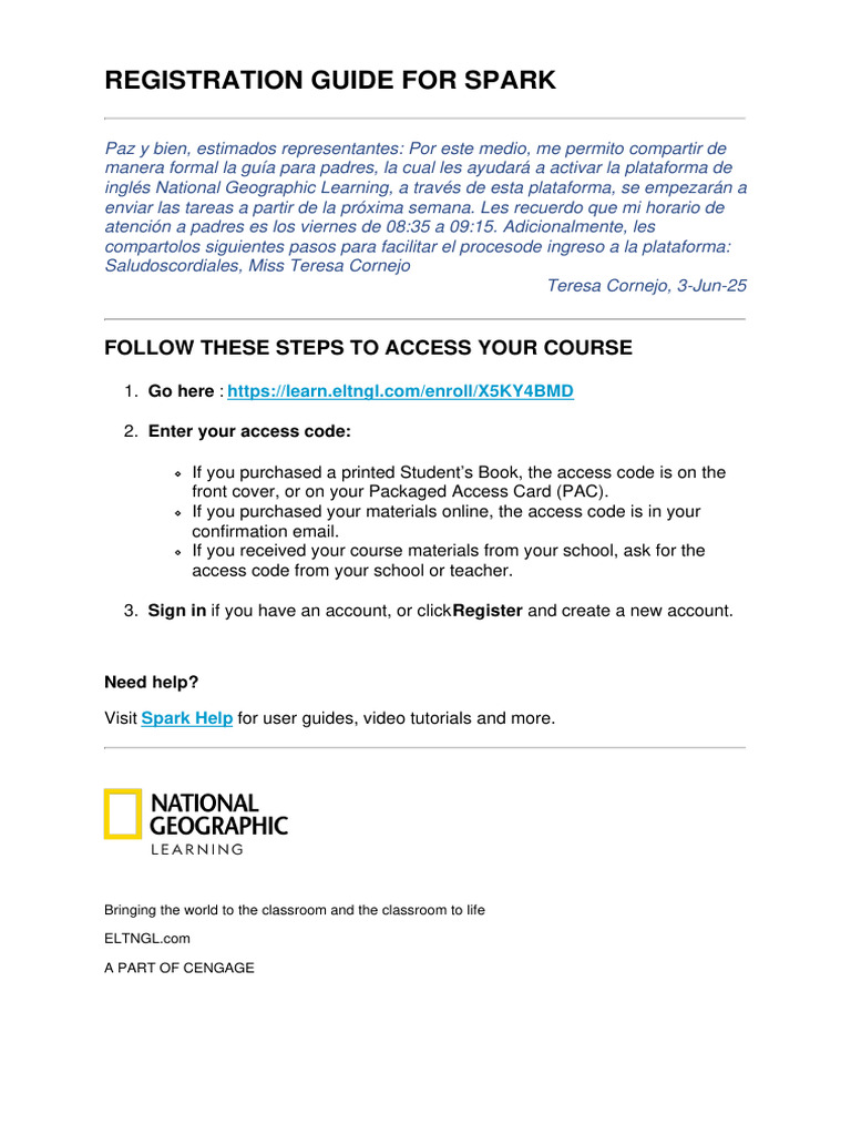 Registrationguide 2dodebachilleratoa | PDF