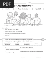 Peer Pressure Lesson Plan for Grade 6 | PDF | Learning | Skill