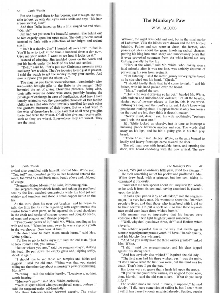 The Monkeys Paw | PDF