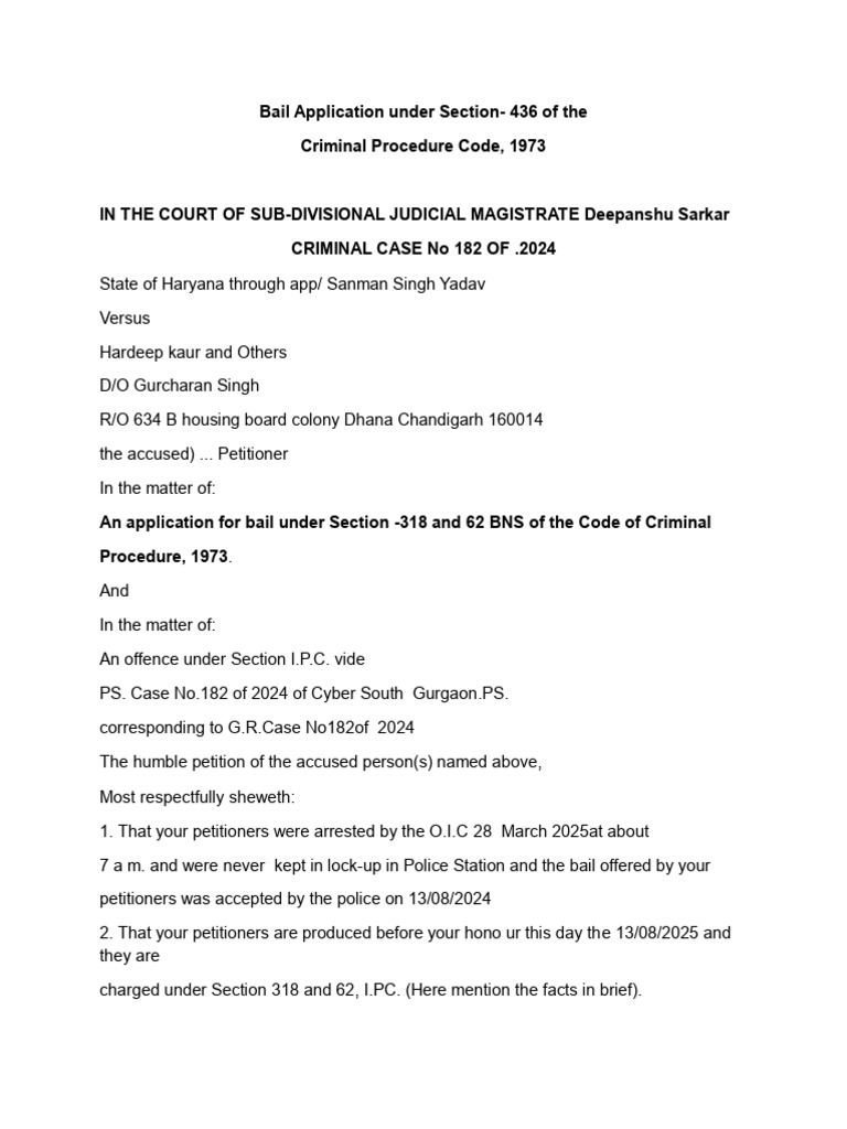 Bail Hardeep | PDF | Bail | Government