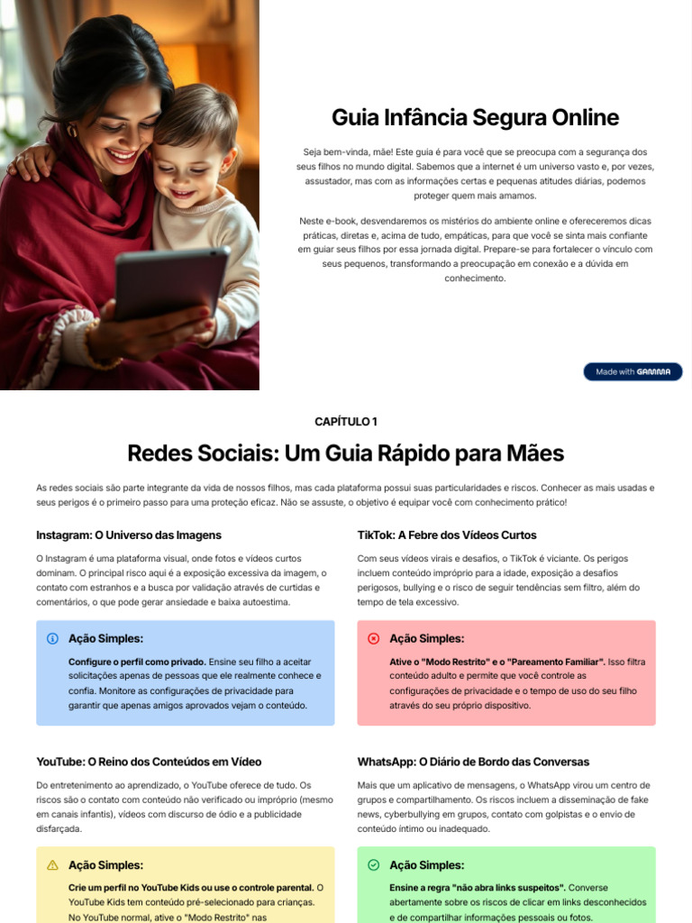 Guia Infancia Segura Online | PDF | Aplicativo para celular | Internet