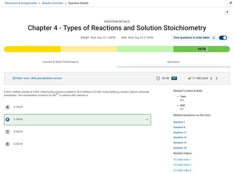 AP Chemistry Chapter 4 - Types of Reactions and Solution Stoichiometry ...