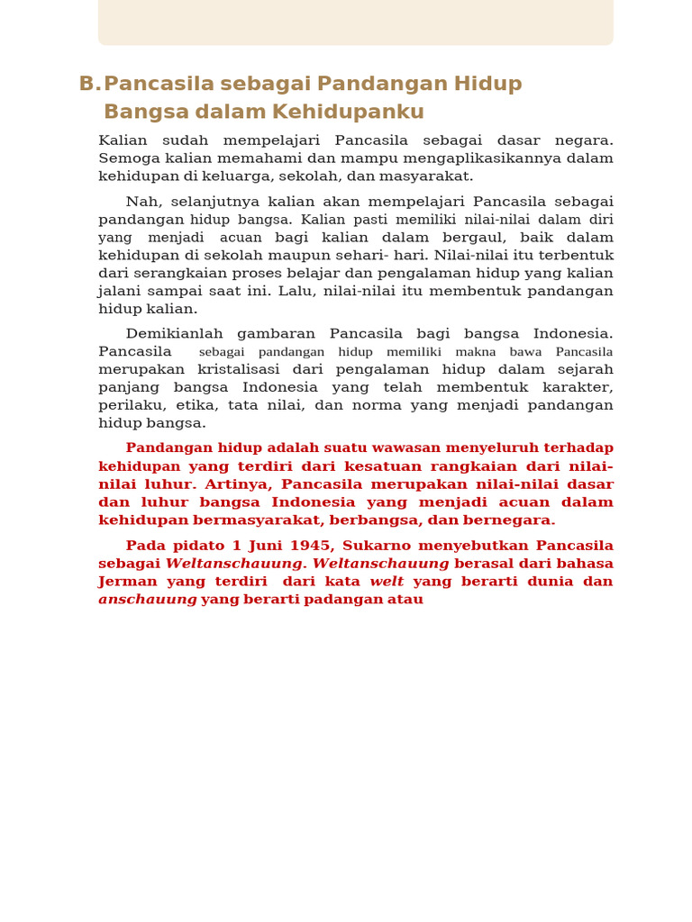 Pancasila: Pandangan Hidup Bangsa Indonesia | PDF