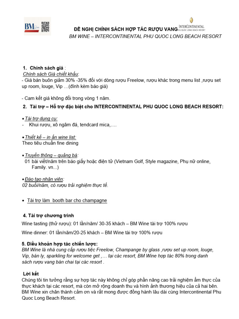 Proposal Intercon Phu Quoc | PDF