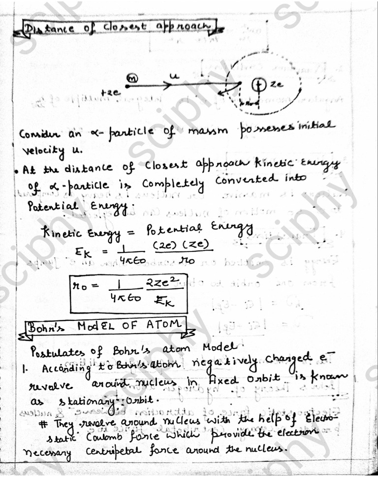Atom & Nuclei Note-6 | PDF