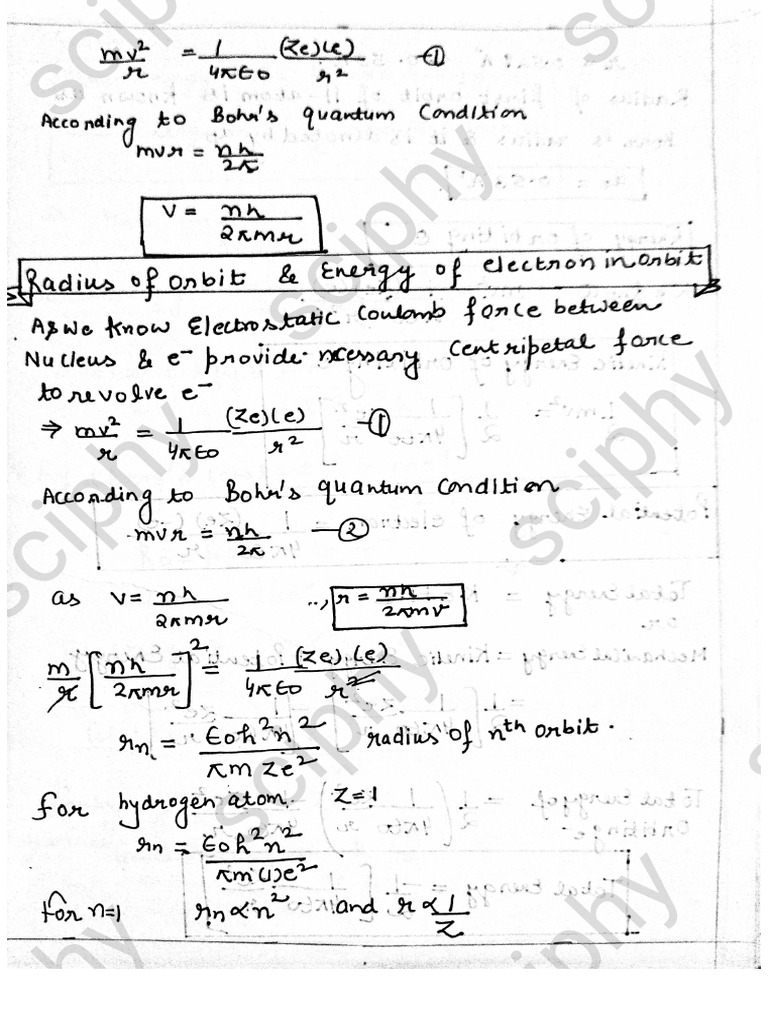 Atom & Nuclei Note-8 | PDF