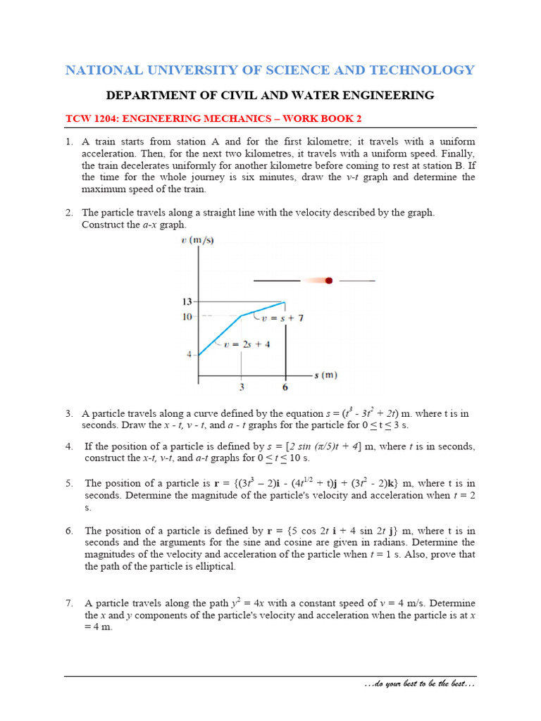 TCW 1204 Workbook 2 | PDF | Acceleration | Friction