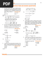 JEE Main: Motion in a Straight Line PYQs | PDF | Acceleration | Speed