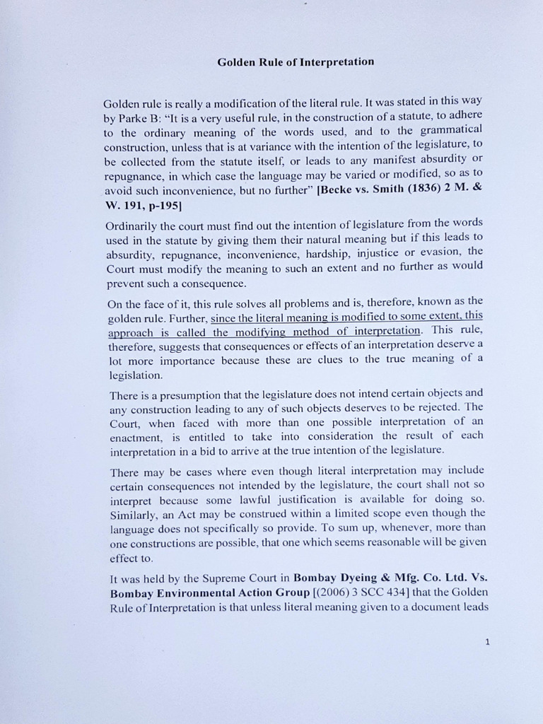 Golden Rule Pdf