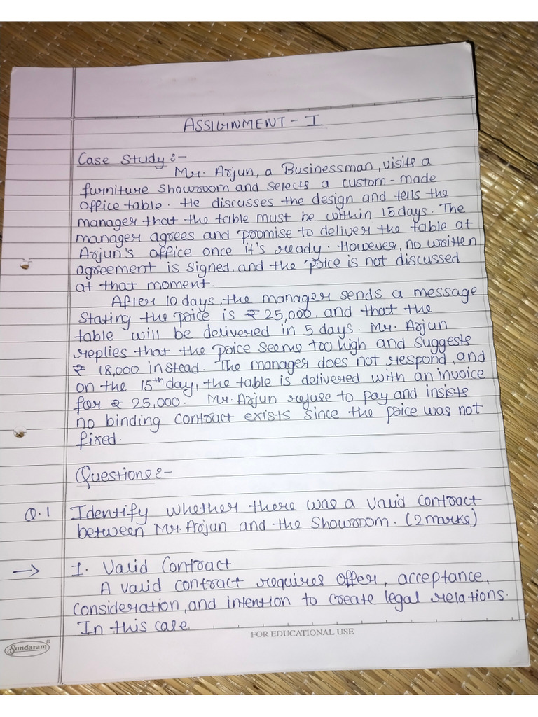 1st Case Study Law | PDF