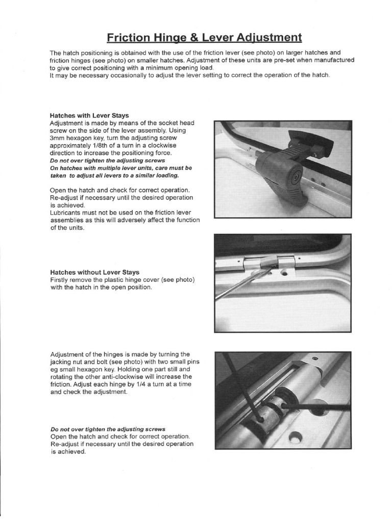 Low Profile Hatch - Self Supporting Lid | PDF
