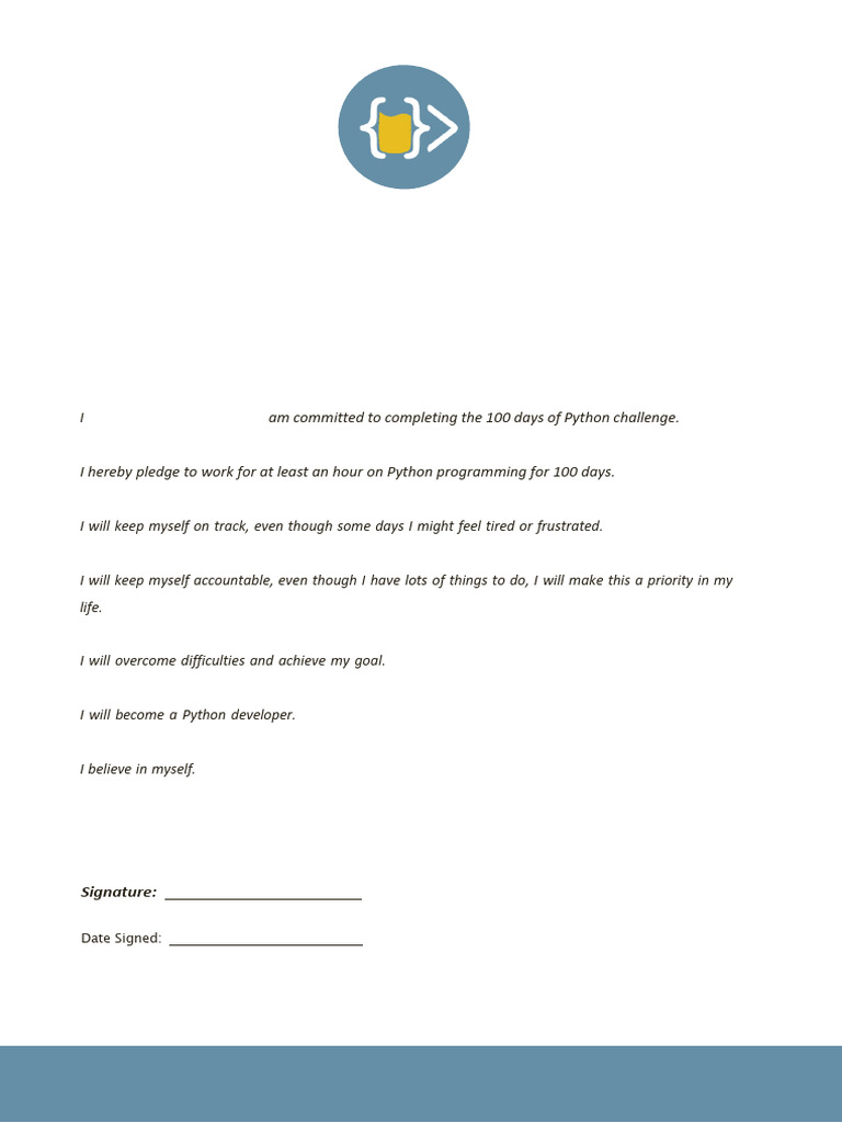 Course Pledge App Brewery 100 Days of Python | PDF