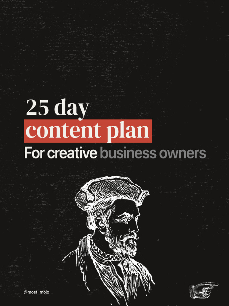 25 Day Content Plan For Creative Business Owners | PDF | Human ...